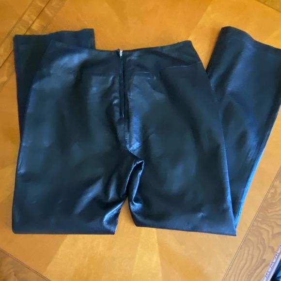 Shape FX | Pants & Jumpsuits | Shape Fx By Newport News Black Leather ...